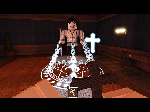 Using Crucifix on JEFF THE KILLER | DOORS SUPER HARD MODE (ROBLOX)