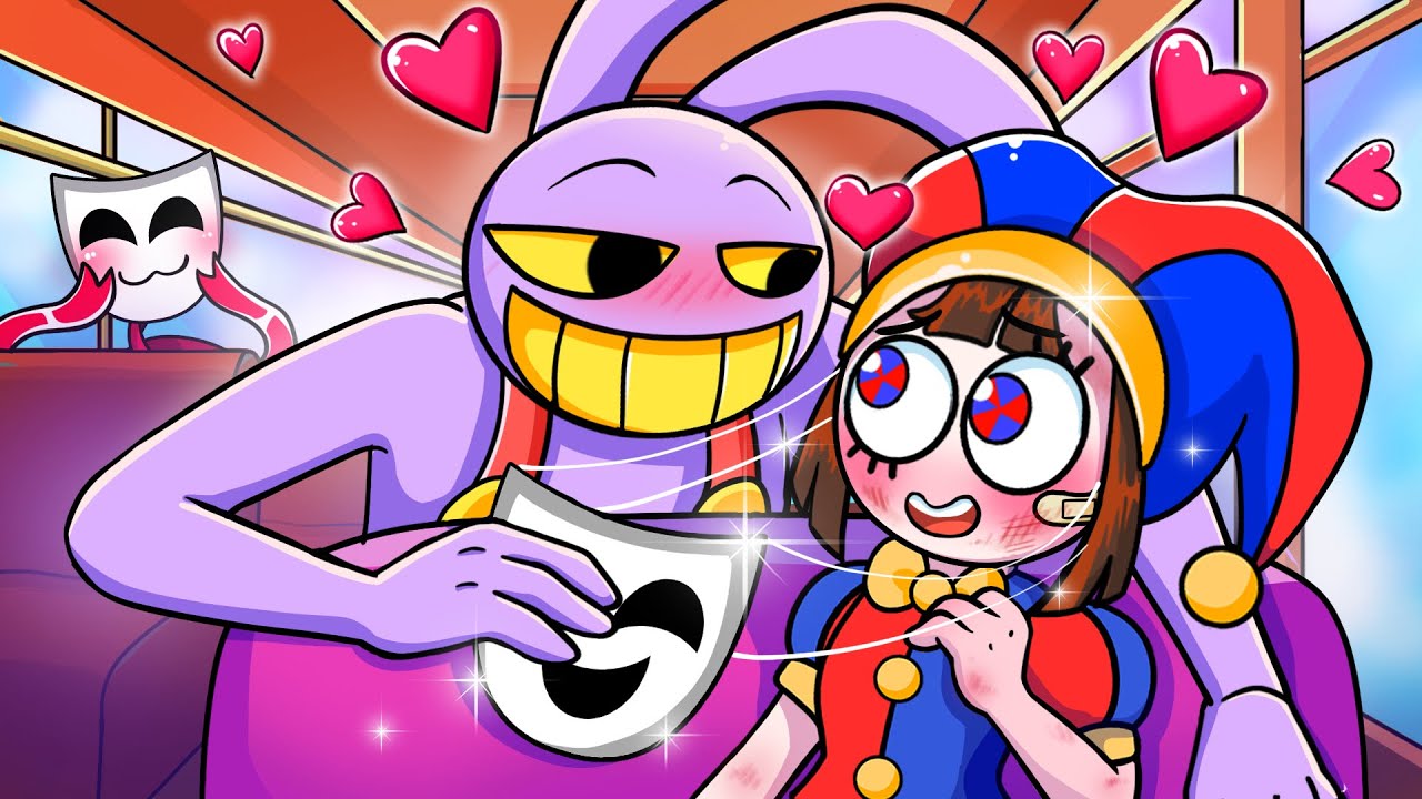 JAX FALLS IN LOVE WITH POMNI?! THE AMAZING DIGITAL CIRCUS UNOFFICIAL 2D ...