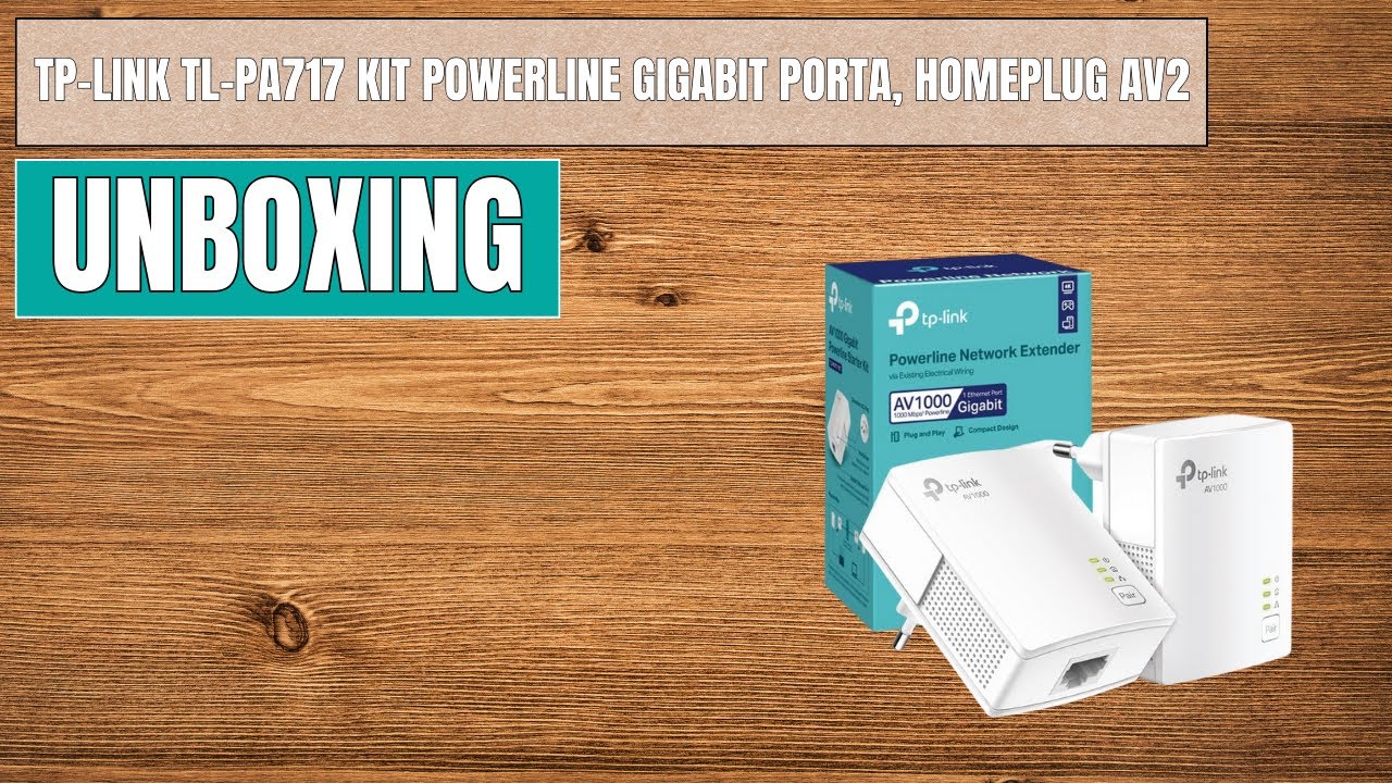 TP-Link TL-PA717 KIT Powerline Gigabit Porta, HomePlug AV2 || Unboxing ...
