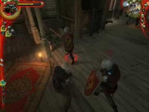 The Witcher - Blue-Eyed Girl Quest Battle - YouTube