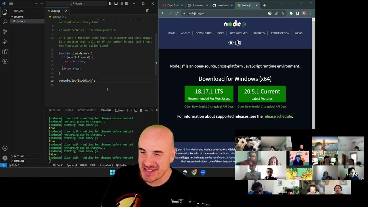Lecture On Node Npm Git At Hackmyhead Coding Bootcamp Youtube