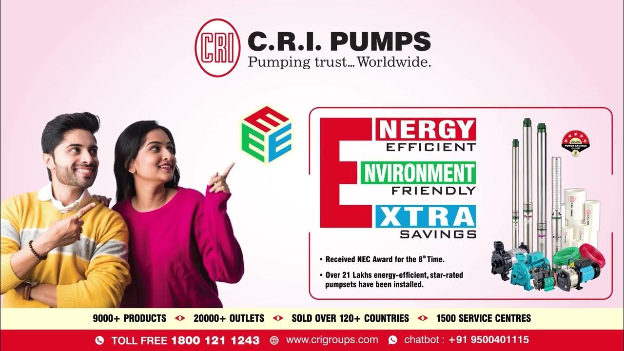 C.R.I. Groups l High Performance Residential Pumps with EEE Advantage. - YouTube
