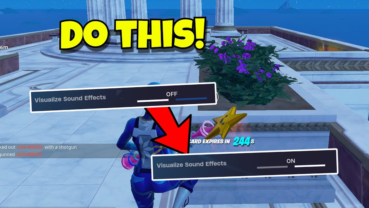 How to Turn on Visual Audio in Fortnite! (Chapter 6) - YouTube
