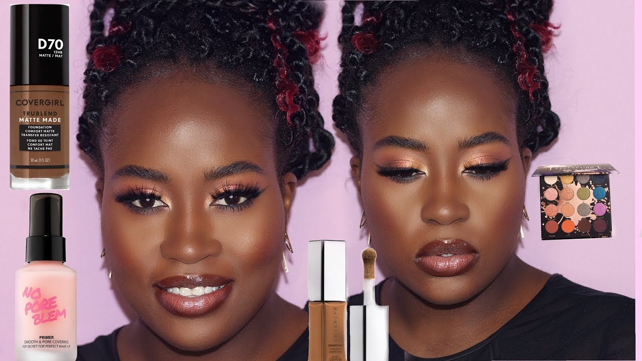 Easy flawless “pretty” glam| date night makeup - YouTube