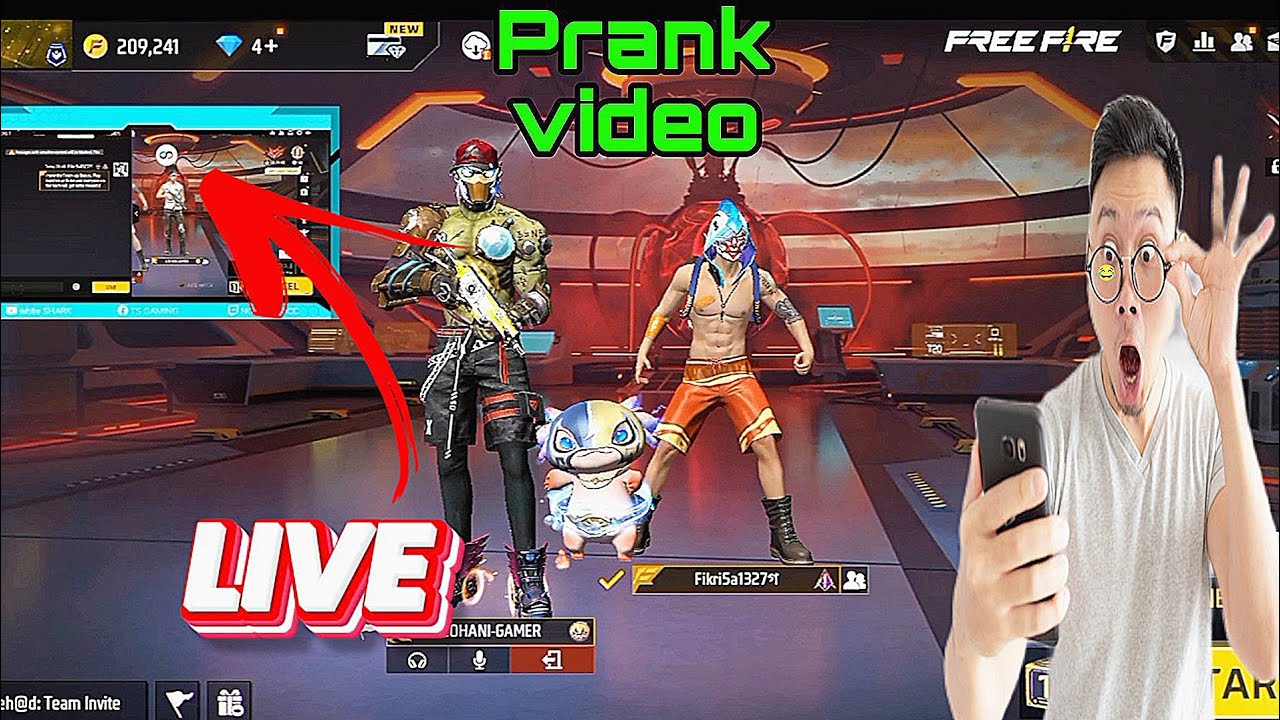 live এ এসে বেচারাকে আচ্ছা ধুলাই দিলাম। fire prank video. free fire ...