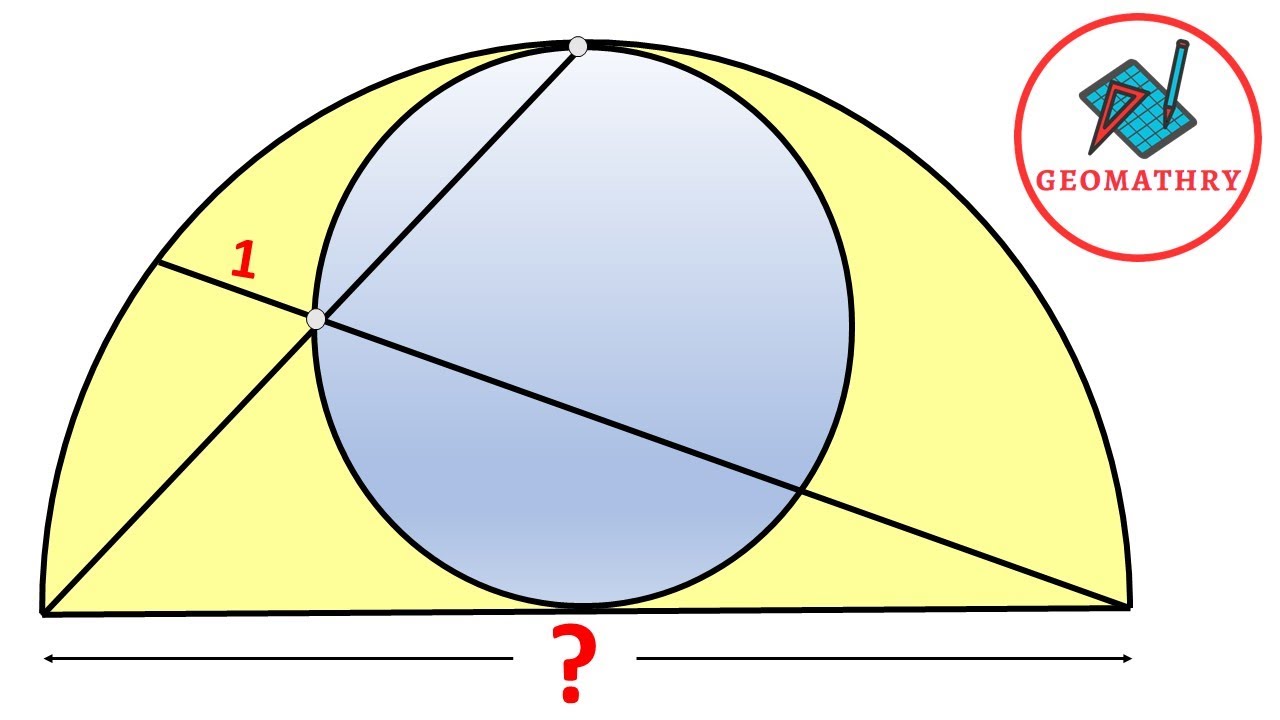 Calculate The Length of X in the Circle | Geometry | Math - YouTube