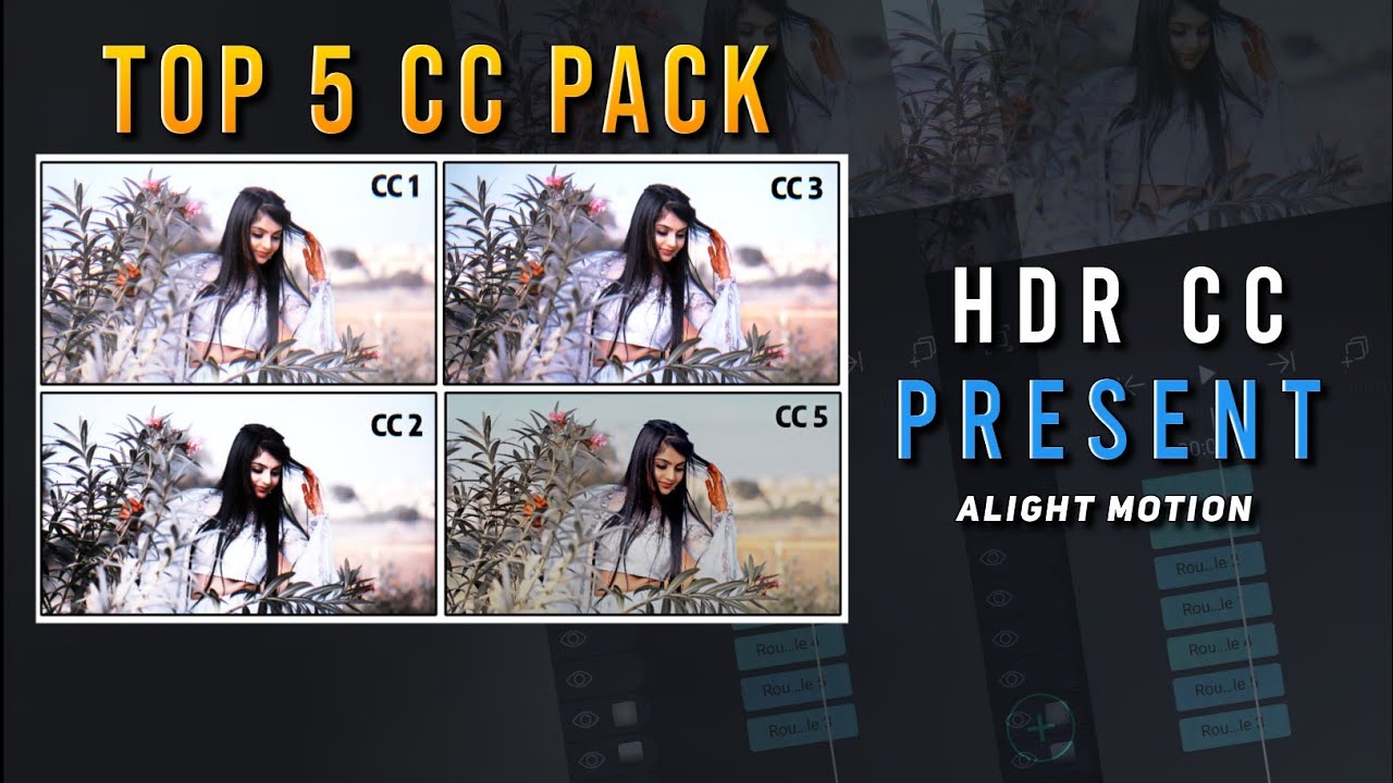 Alight Motion Top 5 CC PACK || alight motion video editing effect - YouTube