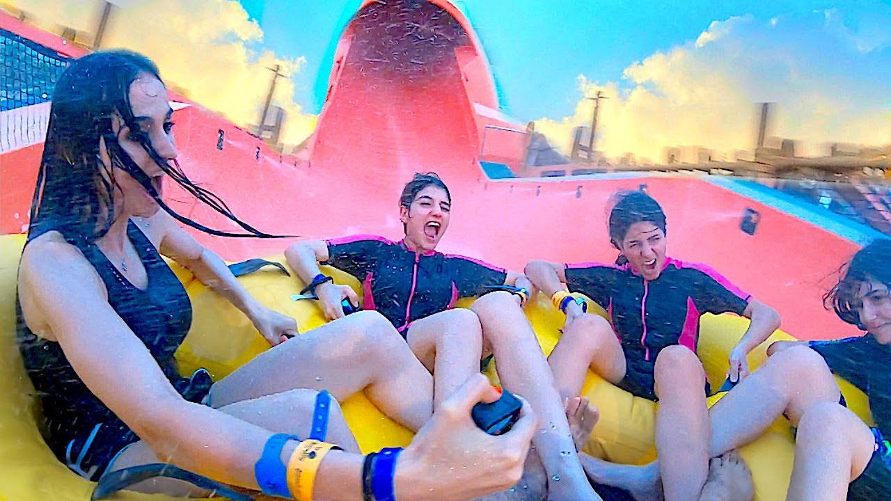 Craziest Waterpark With 3 Girls Yas Waterworld Youtube