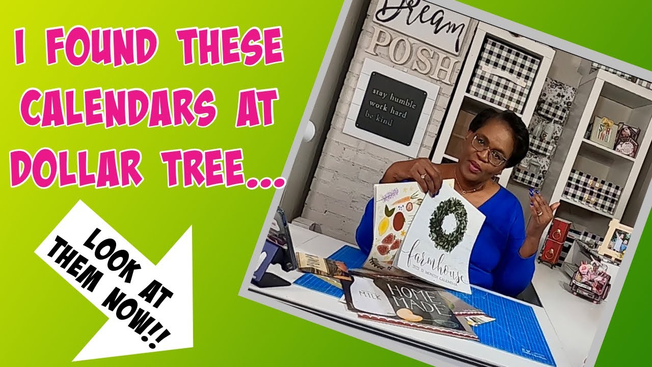 CHECK THIS OUT! Dollar Tree Calendar Makeover!! SAVE THOSE CALENDARS ...