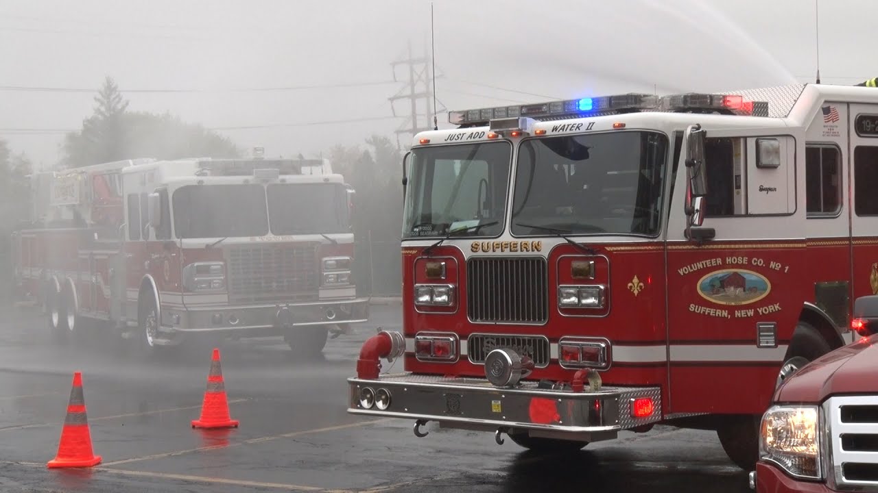 Congers,ny Fire District 3 Tower Wetdown - YouTube