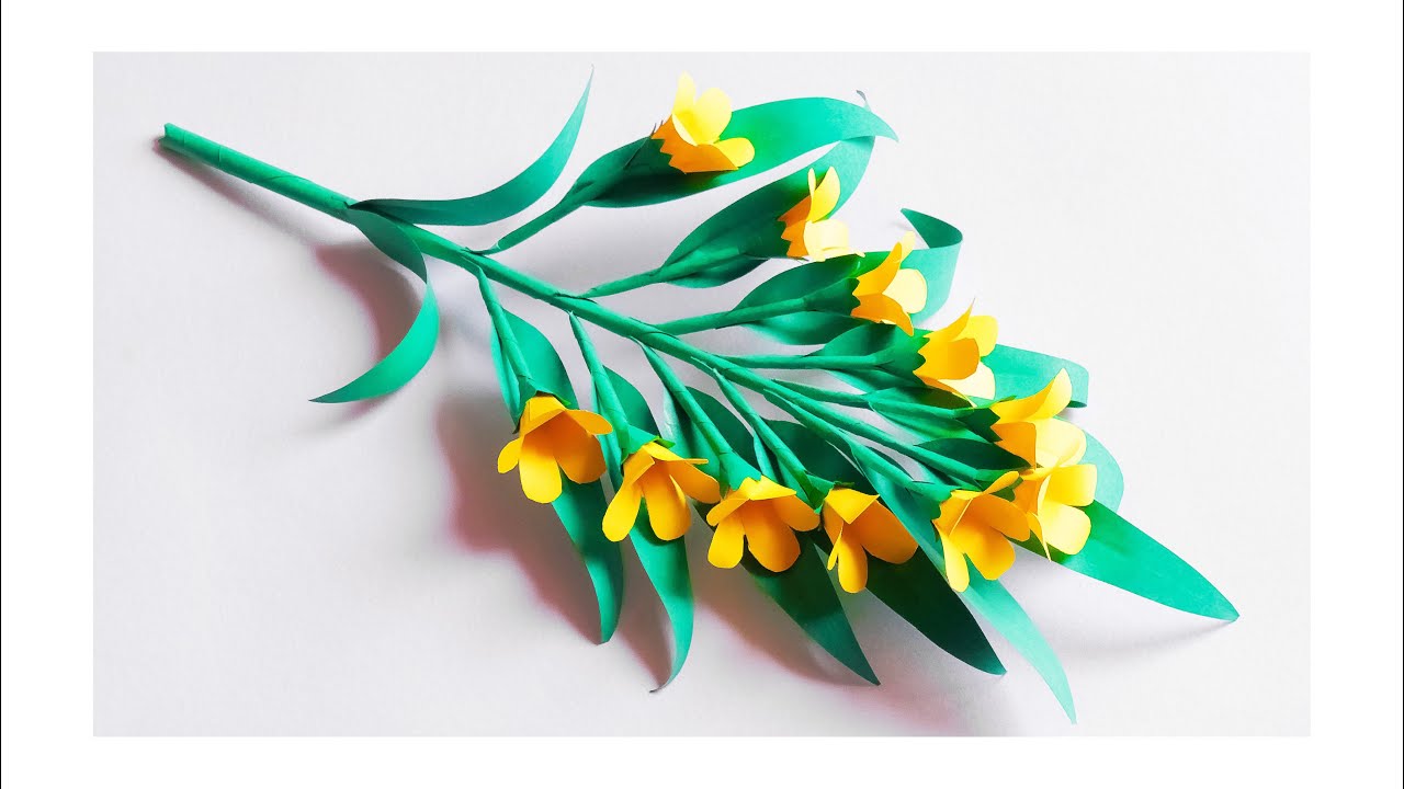 Bouquet | Yellow Paper Flowers | Paper Craft - YouTube