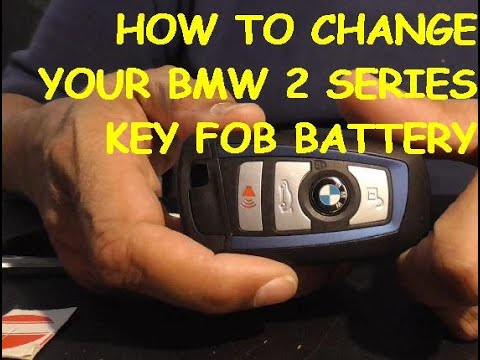 BMW 2 series Key Fob with Comfort Access changing the battery - YouTube