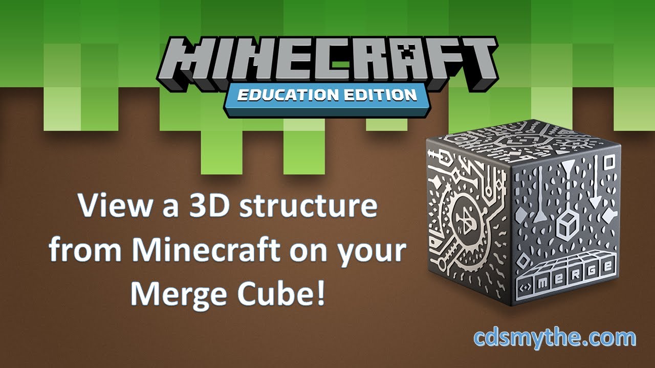 Minecraft: Education Edition - 3D Structure to Merge Cube - YouTube