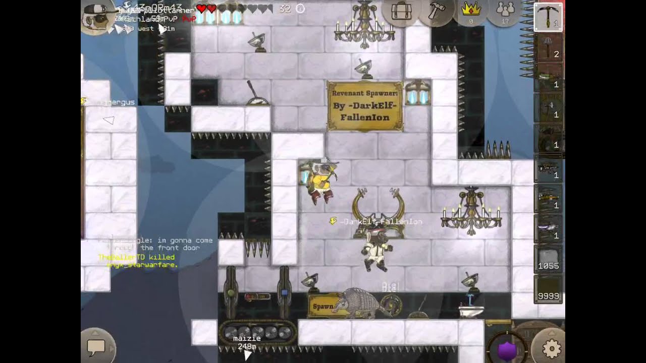 [Deepworld] Deepworld gameplay part 18:place where revenant spawn&pvp ...