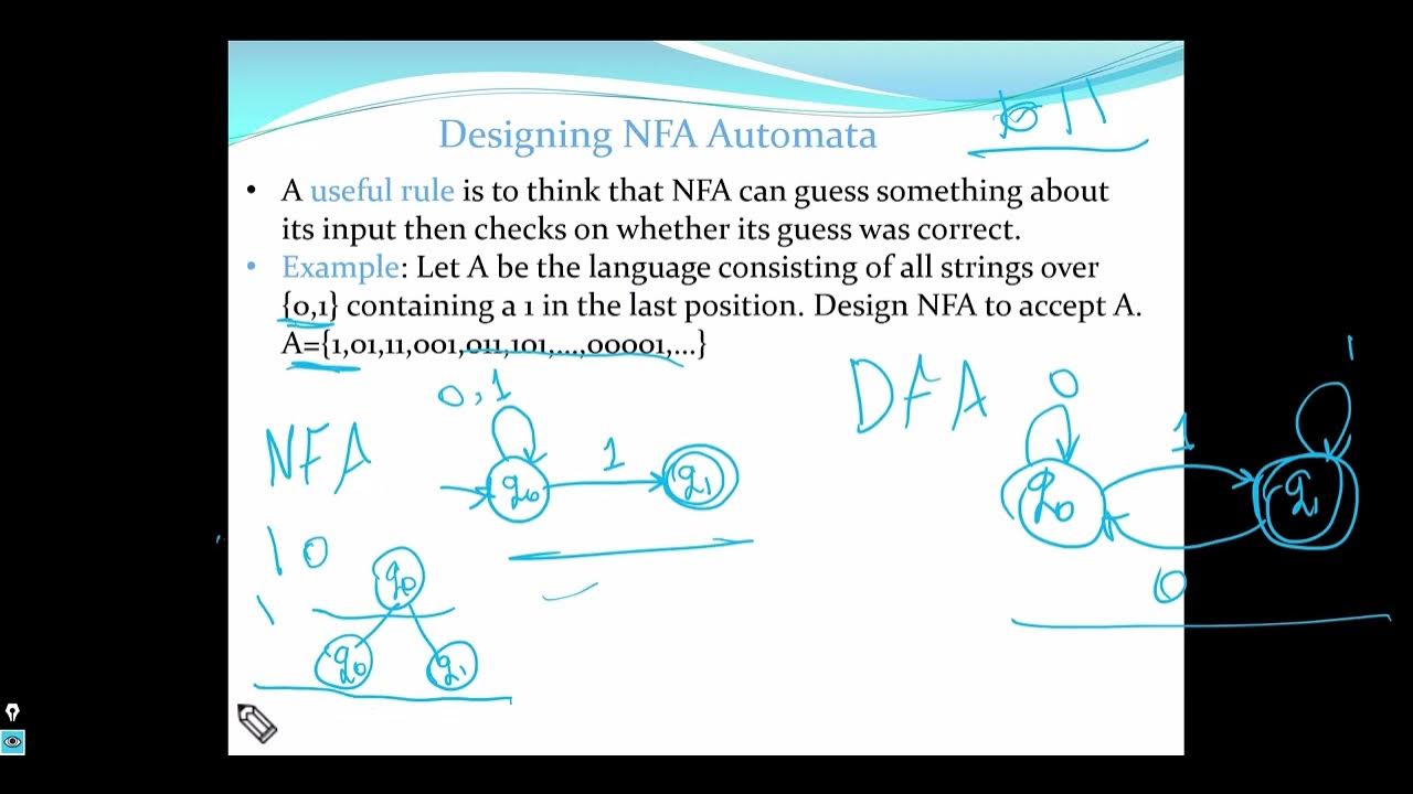 NonDeterministic Finite Automata (NFA Designing) part 2 - YouTube