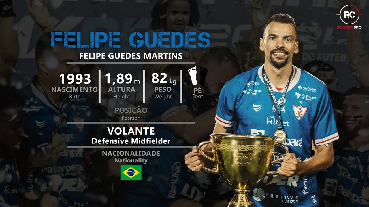 Felipe Guedes - Volante (Defensive Midfielder) - 2024 - YouTube