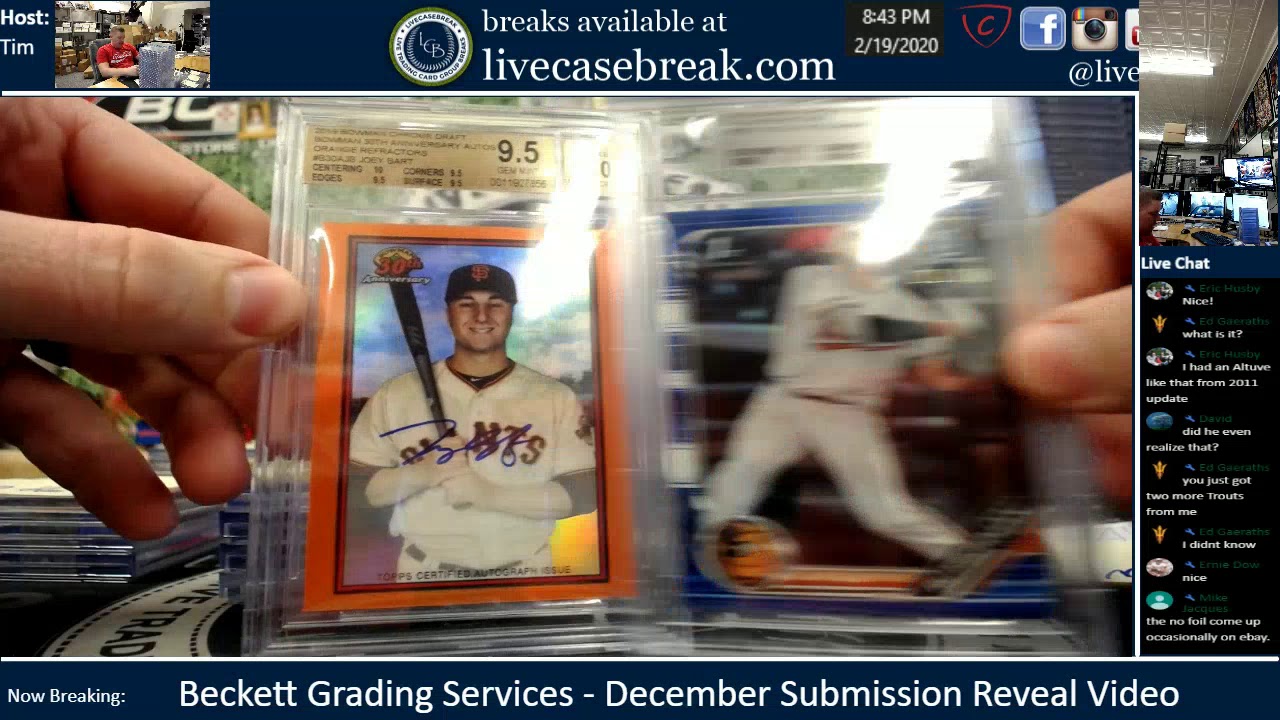 Beckett Grading Services Reveal Video December 2019 BGS Submission ...
