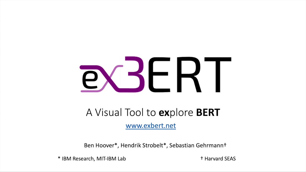 ExBERT: A Visual Tool to Explore BERT - YouTube