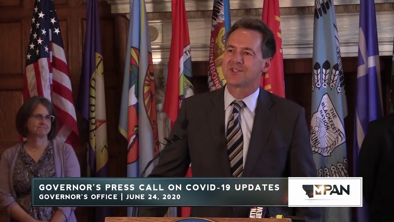 Gov. Bullock Press Update on COVID-19 - June 25th, 2020 - YouTube