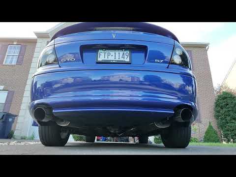 04 GTO startup, interior shot, and engine bay - YouTube