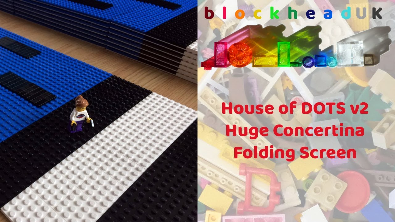LEGO House of DOTS v2 - Part 5 - Huge Folding Concertina Screen - YouTube