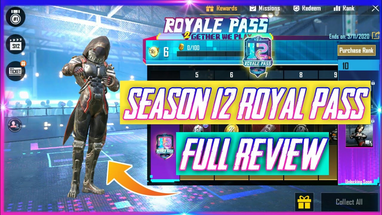 PUBG Mobile Season 12 "Royal Pass" Full Review || Amazing Items - YouTube