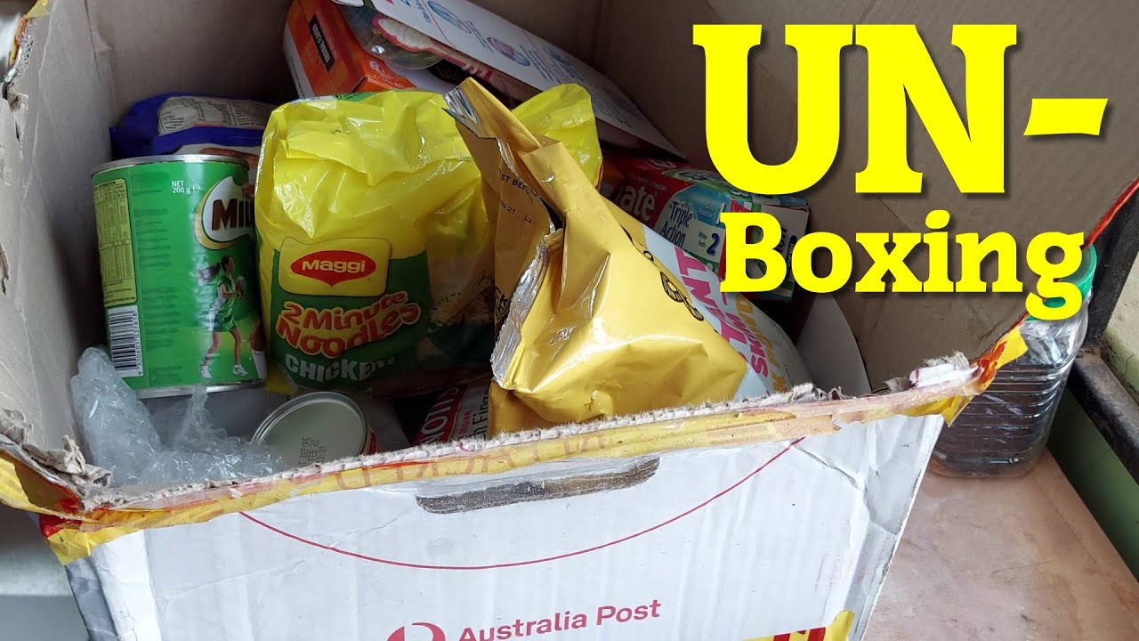 Unboxing a Gift Package from Australia - YouTube