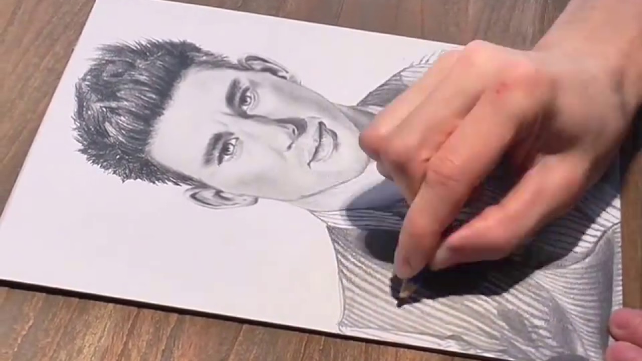 Drawing: How to draw a realistic face with pencil (Channing Tatum ...