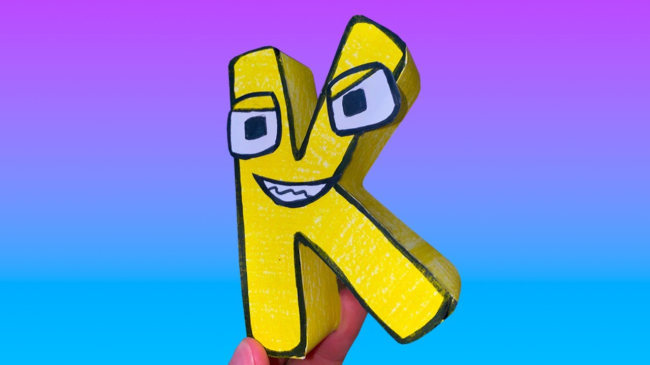 Paper Craft | Russian Alphabet Lore К | RALR | Alphabet Lore - YouTube