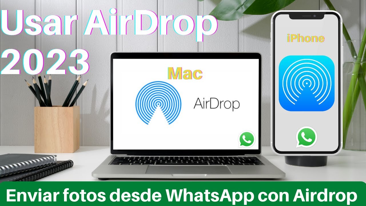 Como usar AirDrop entre MacBook y iPhone. Ejemplo enviando fotos desde ...