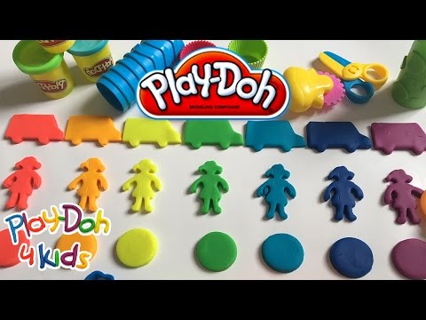 Learn Colors with Play Doh Shape Molds - Fun & Creative for Kids