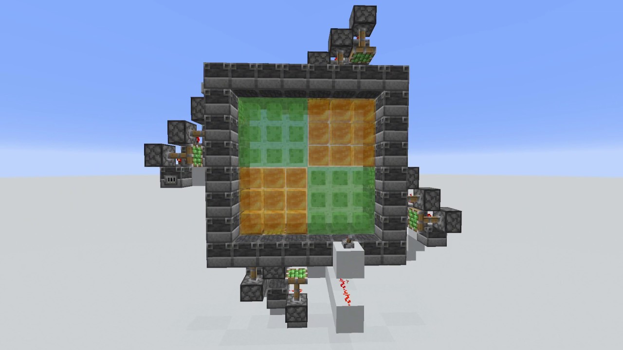 Minecraft 6 x 6 Honey Slime Door (Snapshot 19w42a) - YouTube