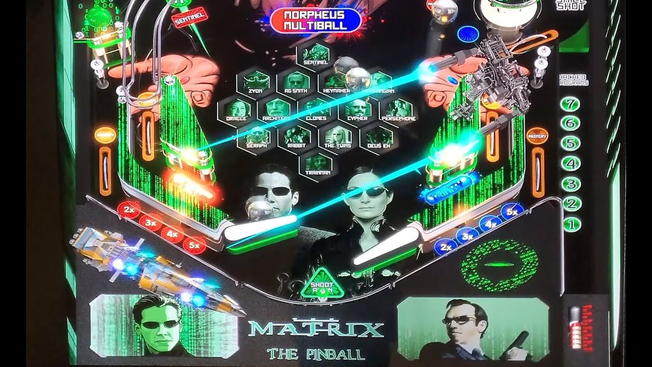 The MATRIX Pinball Table GamePlay +MultiBall (4k @120hz) Virtual ...