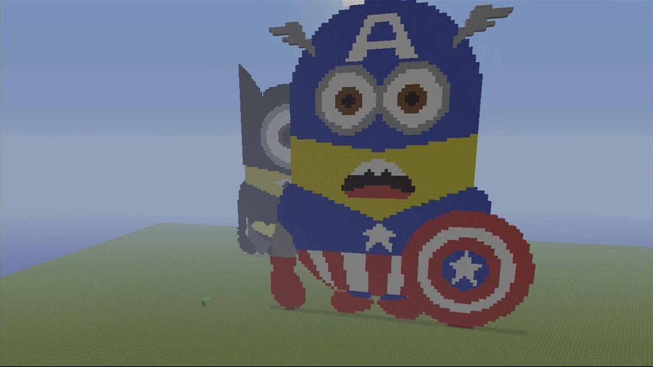Despicable Me Gru Minecraft Pixel Art