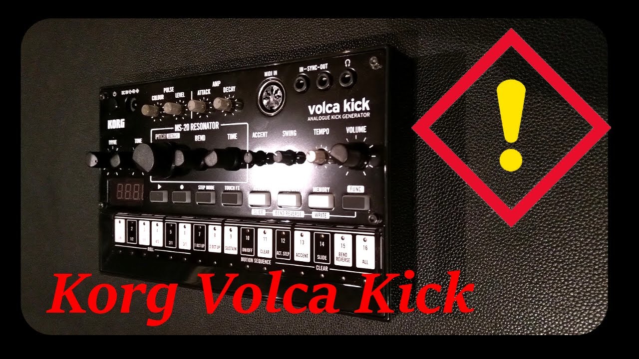 Korg Volca Kick Tutorial and Demo - YouTube