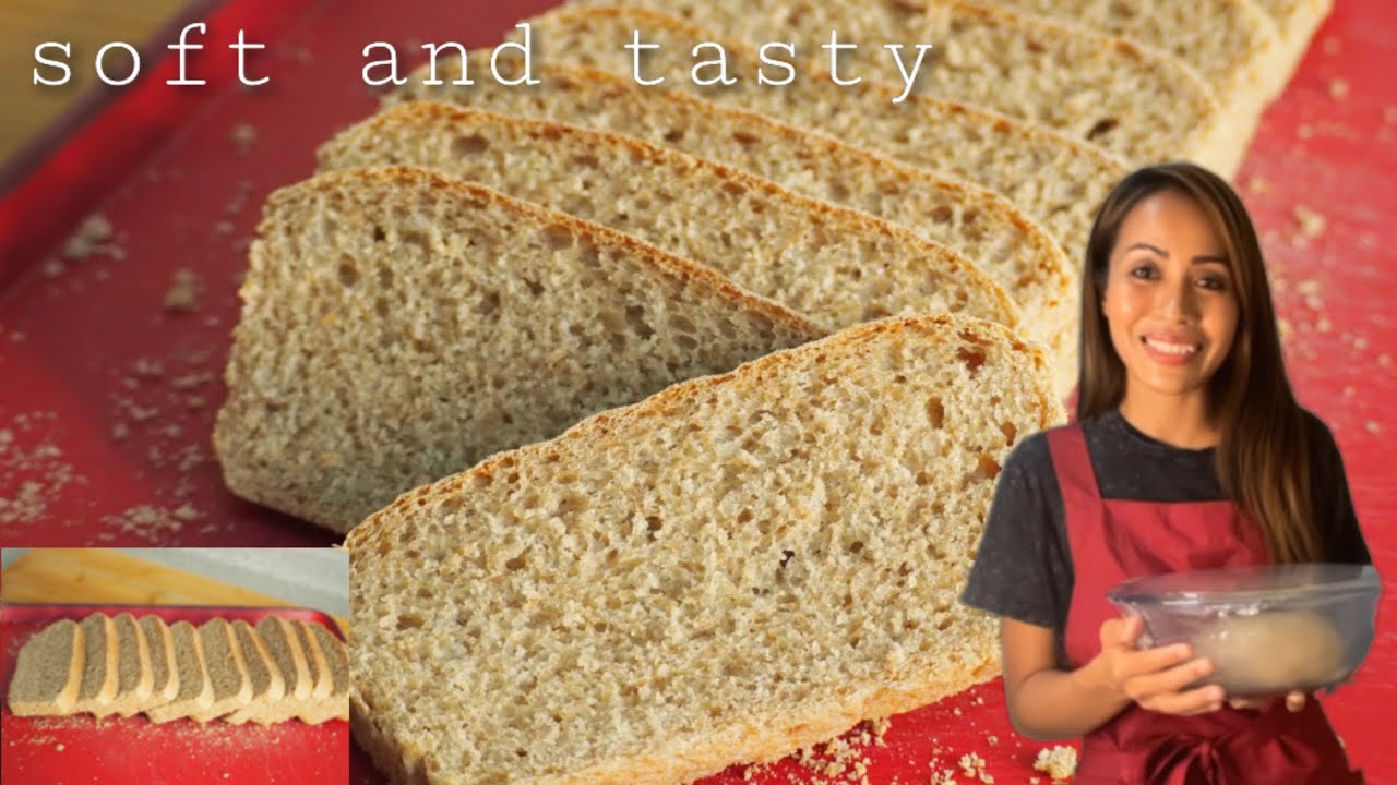 Resep Roti Gandum Lembut Dan Empuk l Soft Wholemeal Bread Recipe - YouTube