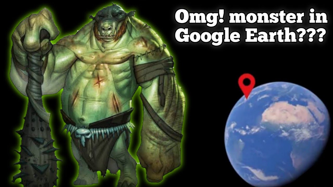 So scary!🤯😰 I found the troll monster👹 in Google Earth and maps #troll ...