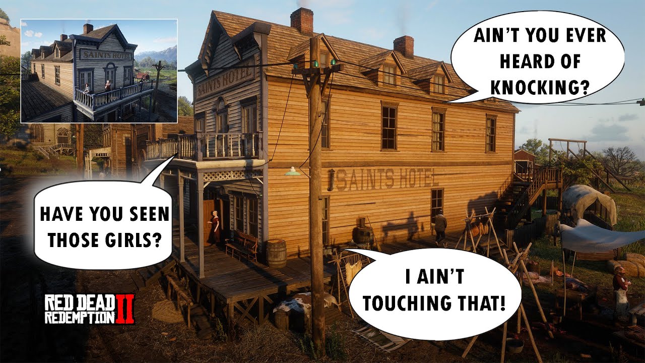 Valentine Hotel Ambient Shouts | RDR2 - YouTube