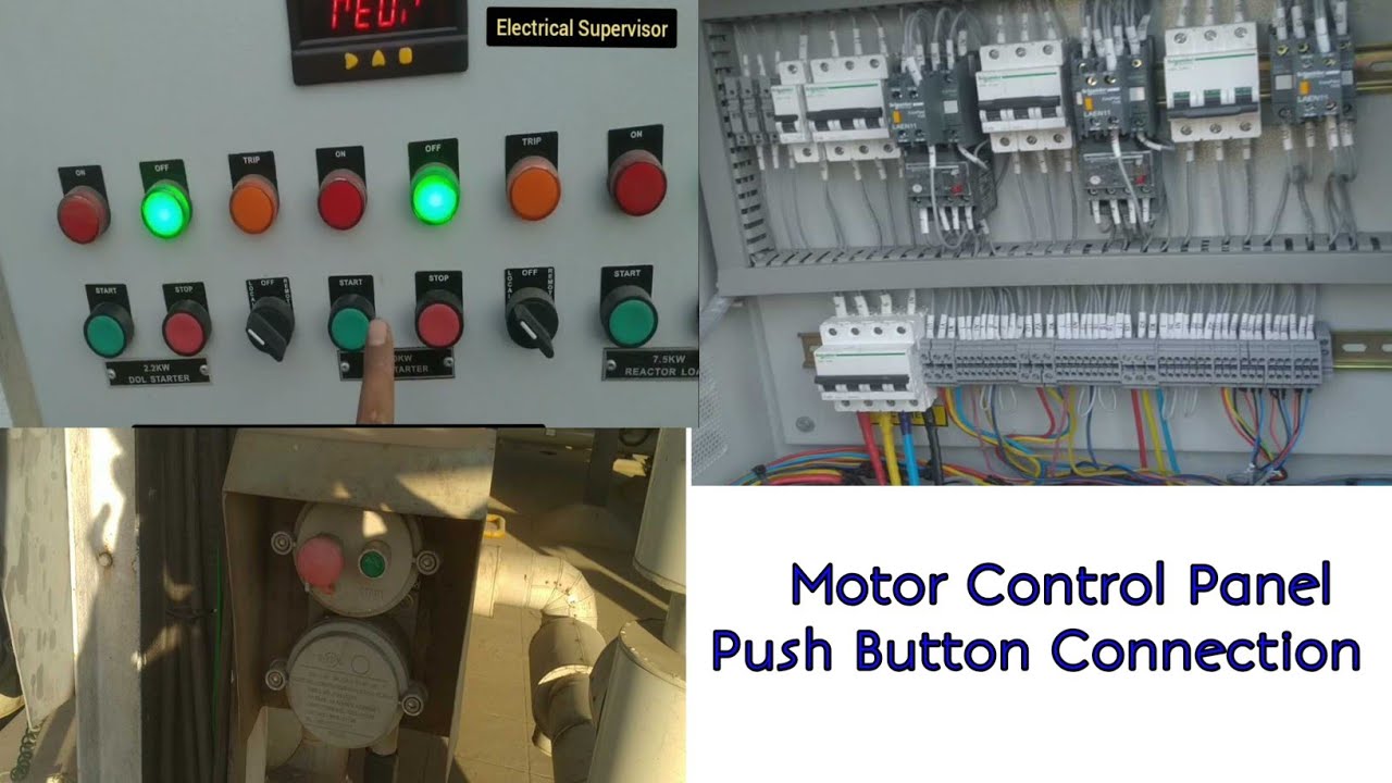 Motor Controller Panel Wiring Connection | Industrial Electrical Work ...