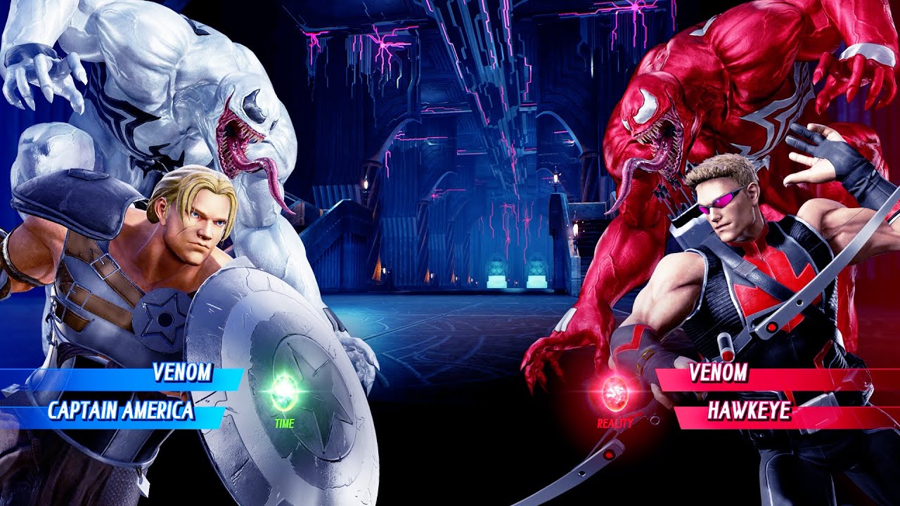 Venom & Captain America vs Carnage & Hawkeye (Very Hard) - Marvel vs ...