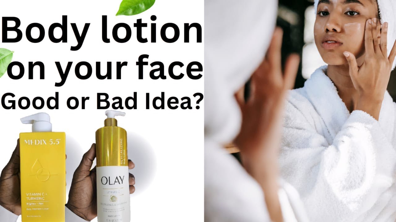 Body Lotion on your face. Yes or No? The truth REVEALED! - YouTube