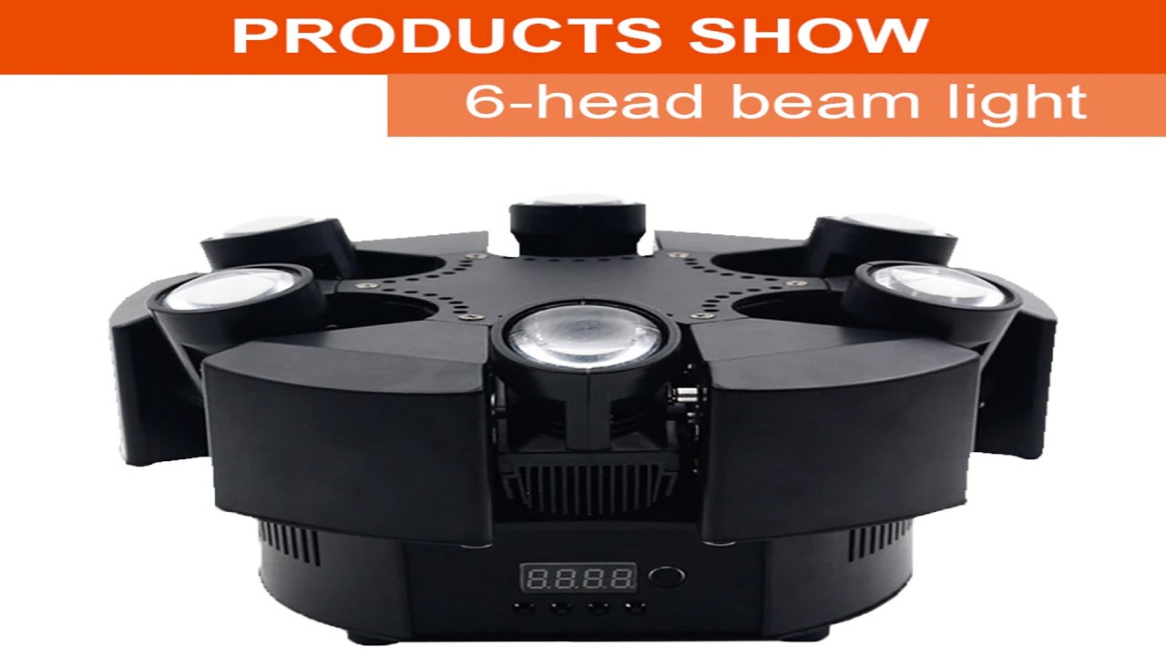 6 head spider Moving head Series - YouTube