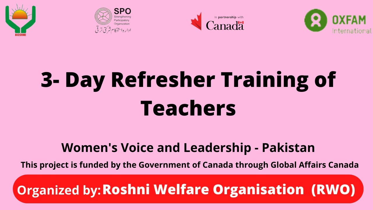 3-Day Refresher Training of Teachers. - YouTube
