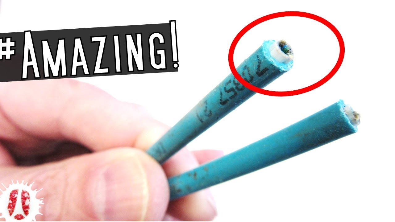 What Is Inside Optical Fiber? Looking Inside A Fibre Optic Cable #tech ...