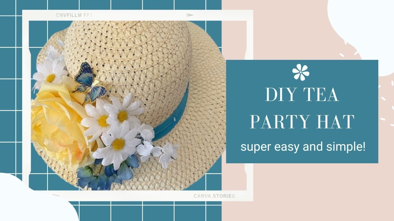 DIY Tea Party Hat | Spring Hat | Derby Hat - YouTube