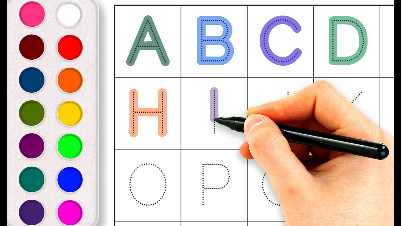 ABCD in English | Alphabet song | Read and Write The Alphabet | Learn ...