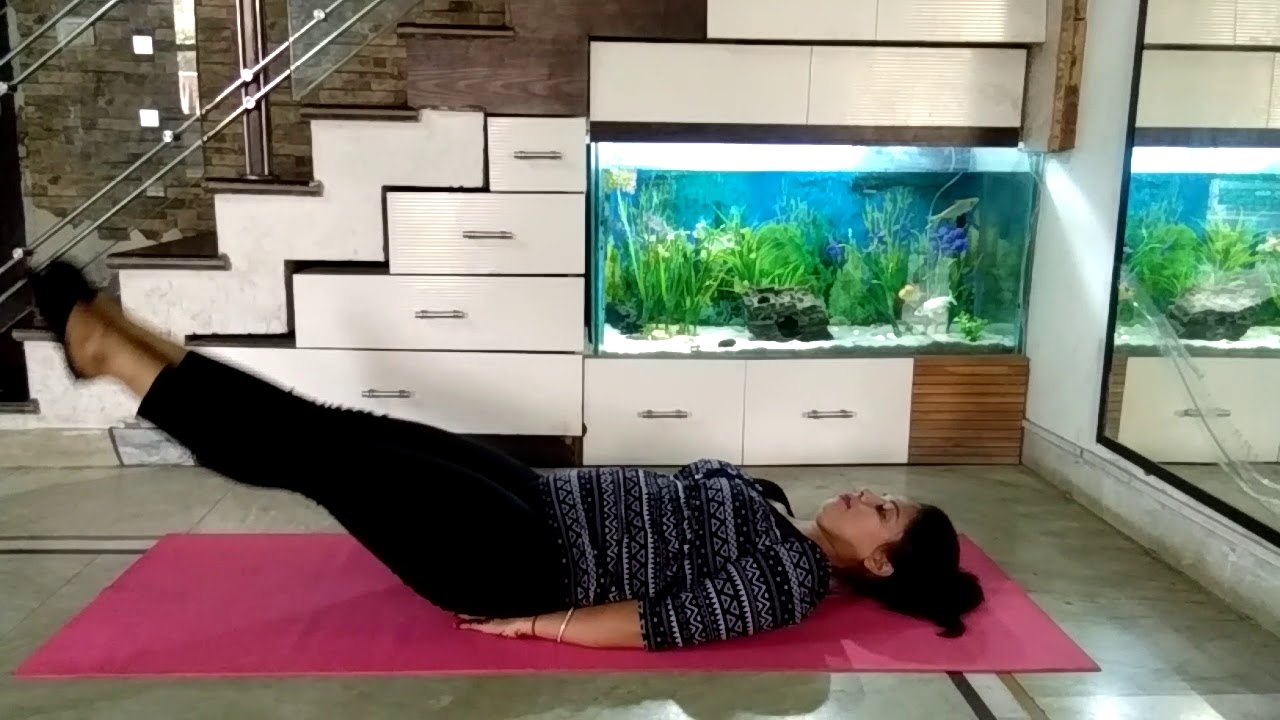 Lying down bicycle exercise to loose belly fat - YouTube