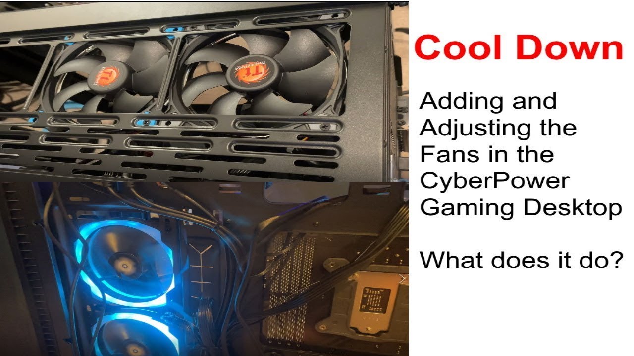 How to add and reverse fans on the CyberPower GXI3400BSTVB I7 11700 RTX ...