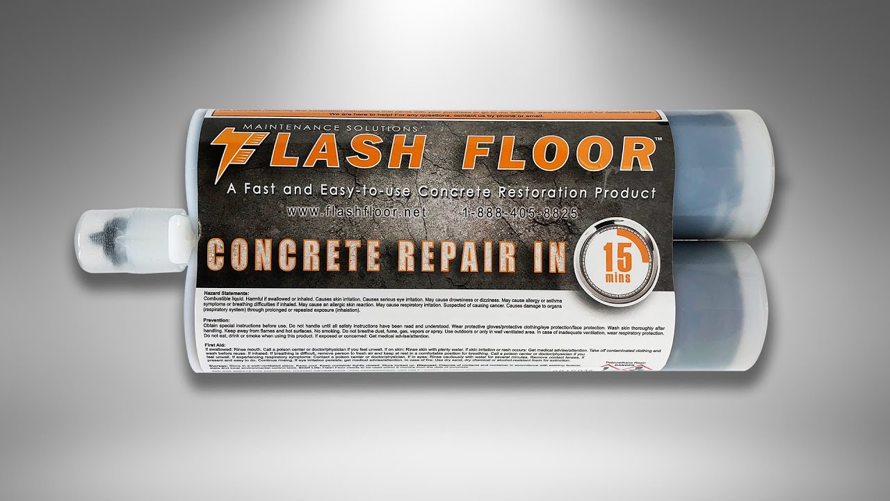 Super Easy Concrete Repair in 15 minutes | Flash Floor - YouTube