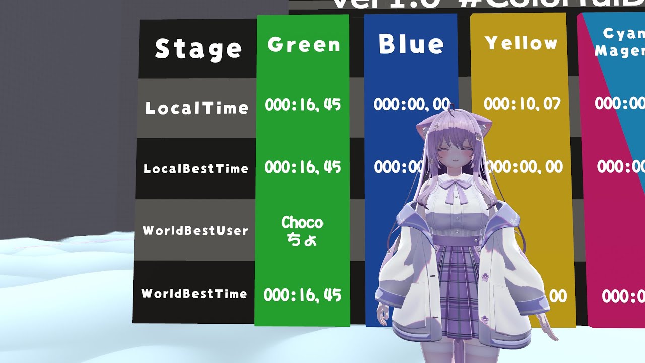 VRCHAT Colorfuldash - Green level (16.45) - YouTube